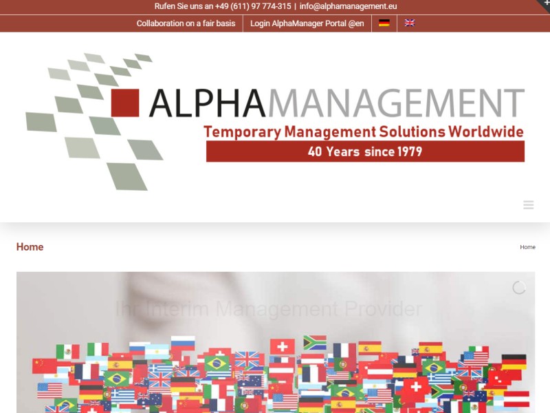 "AlphaManagement " - WPML showcase