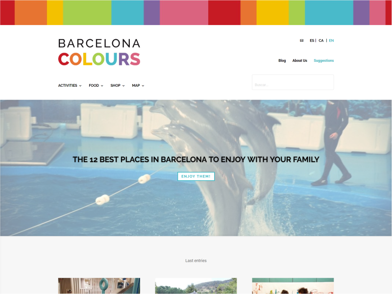 "Barcelona Colours " - WPML showcase