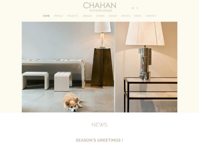 "CHAHAN Interior Design " - WPML showcase