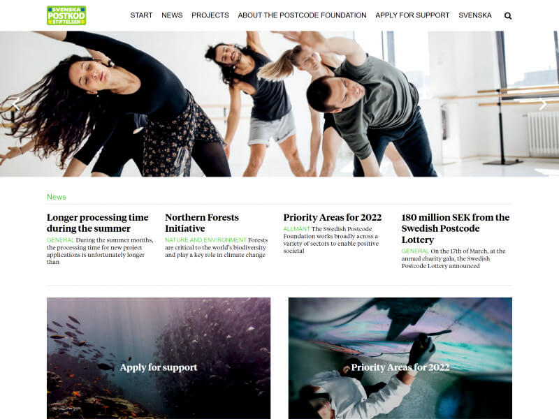 "The Postcode Foundation " - WPML showcase